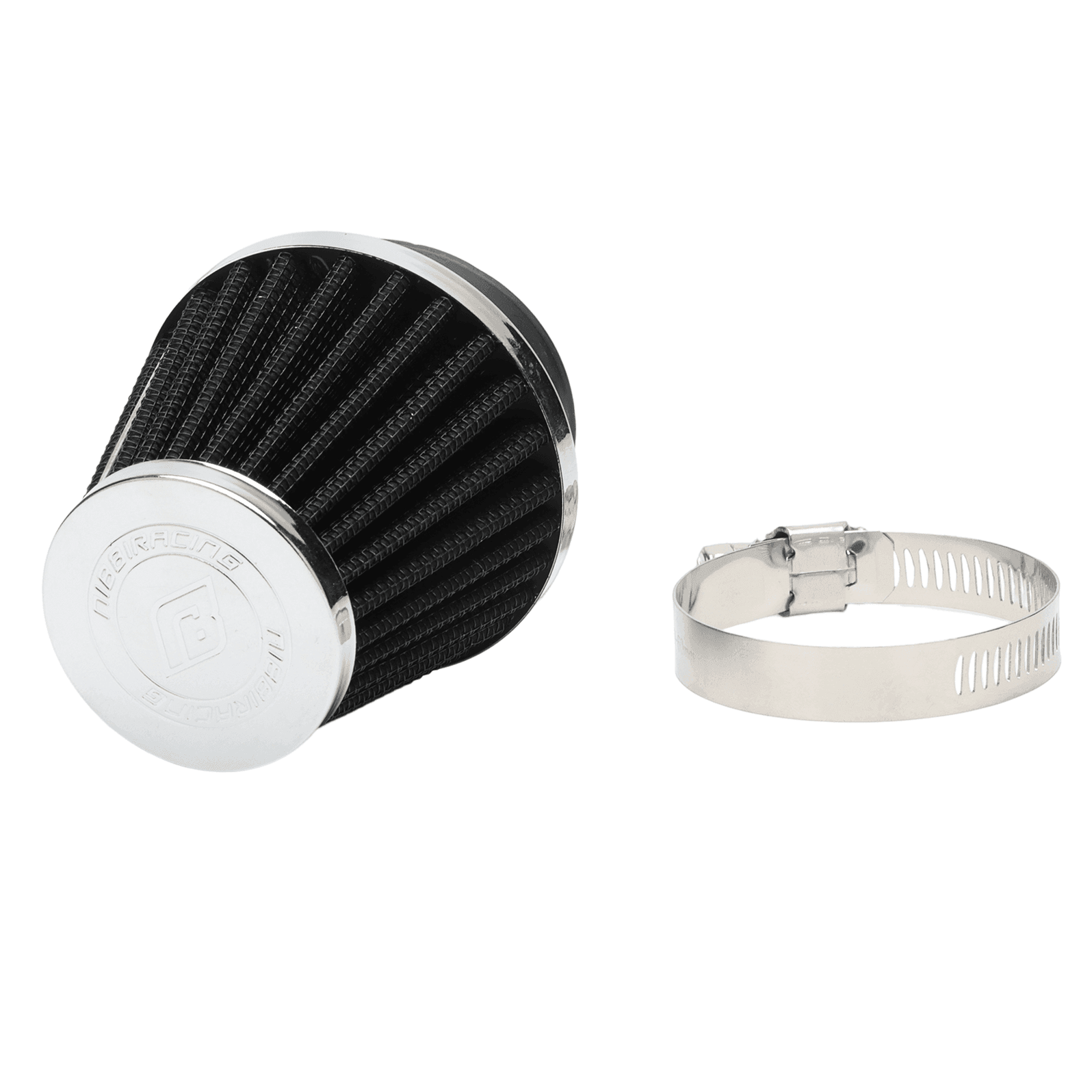 Straight Type Round Tapered Black Air Filter — NIBBIRACING