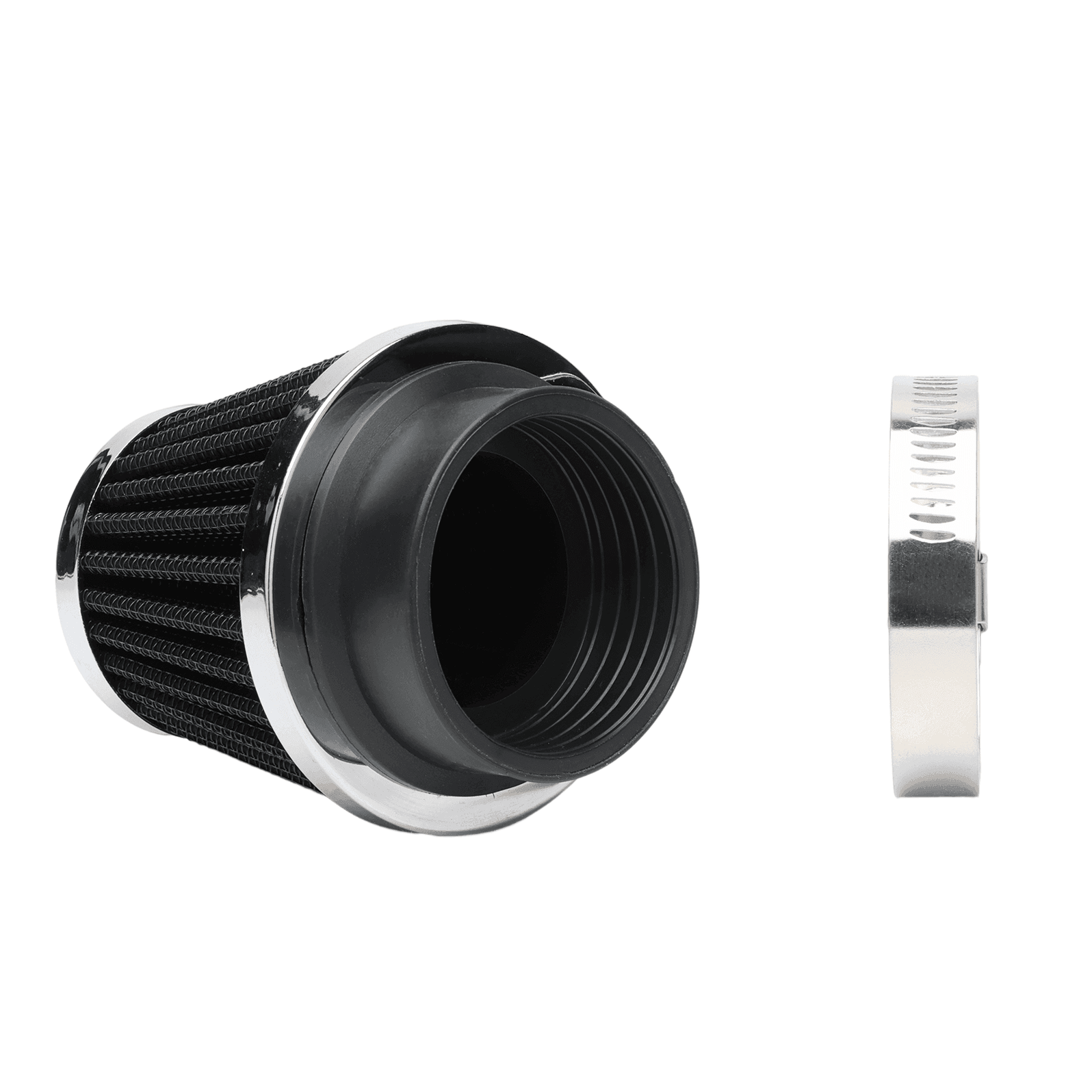 Straight Type Round Tapered Black Air Filter — NIBBIRACING
